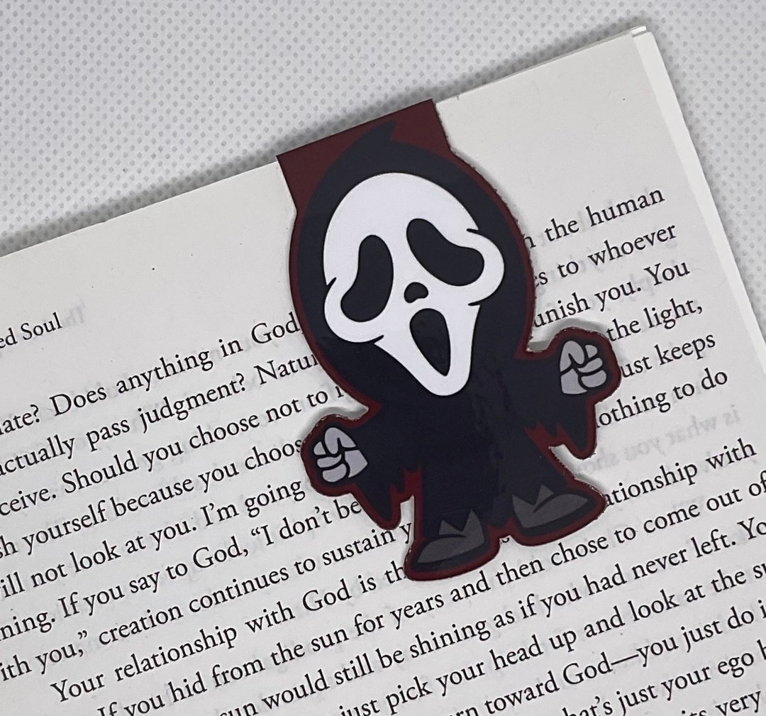 Scream Inspired Ghostface Magnetic Bookmark Classic Horror Movie Book ...