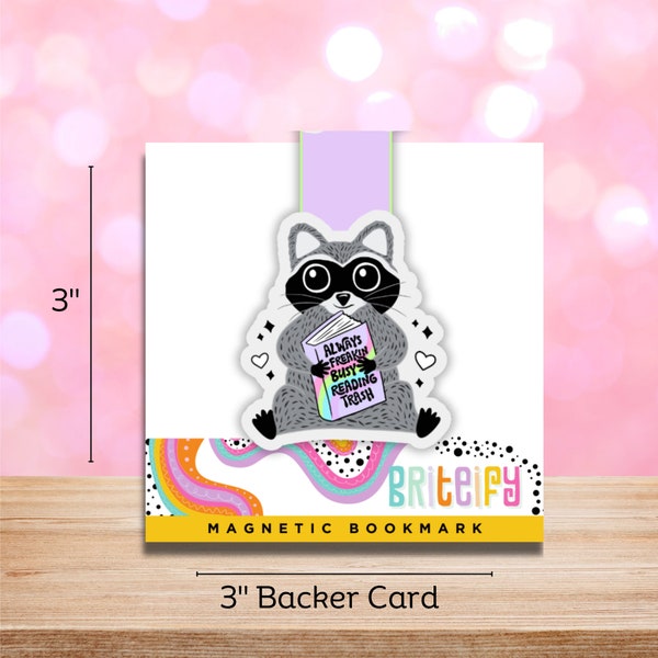 Raccoon Bookmark - Etsy