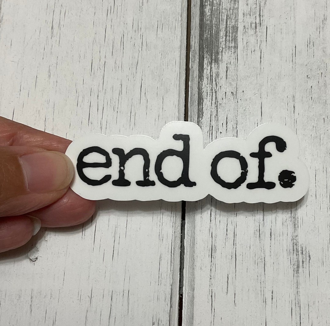 The Finish Line end Of. Vinyl Sticker, Kindle Sticker, Ravenhood, Kate ...