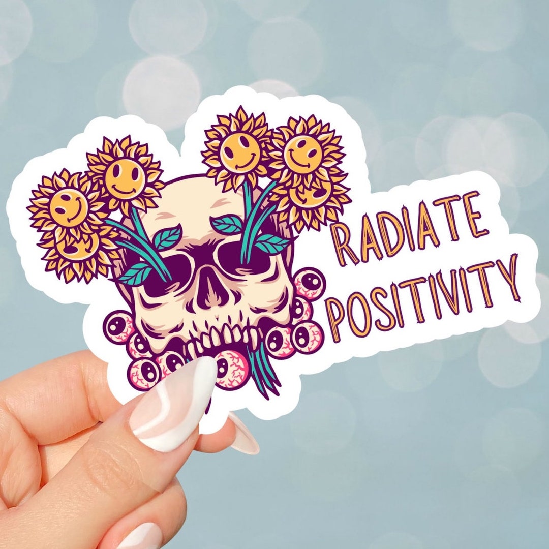 Radiate Positivity Vinyl Sticker for Laptops, Waterbottles, Planners ...