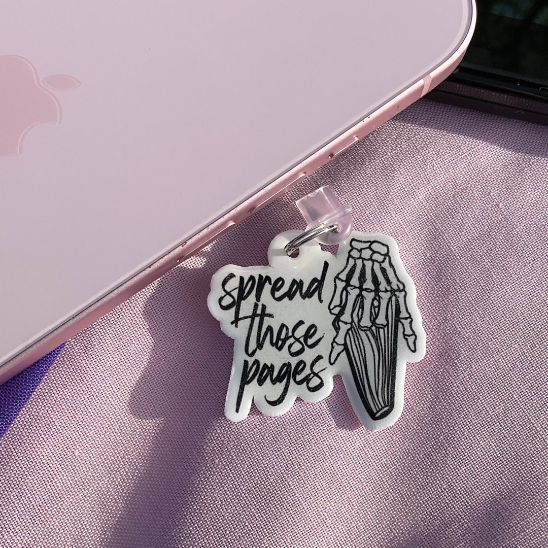 Handmade Spread Those Pages Cute Charms Dust Plugs, Unique Accessories ...