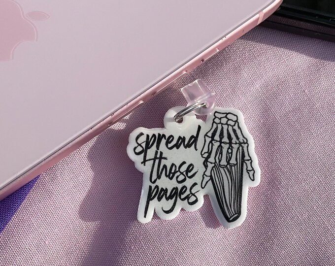 Handmade Spread Those Pages Cute Charms Dust Plugs, Unique Accessories ...