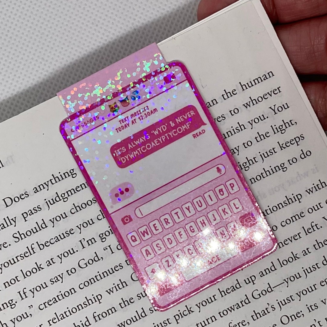 Holographic Pink dywmtcoaeyptycomf Magnetic Bookmark - Etsy