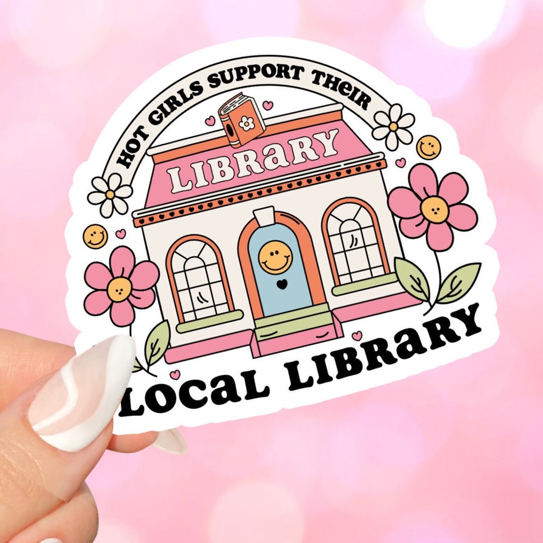 Support Local Library Sticker for Kindles, E-readers, Gifts for Mom ...