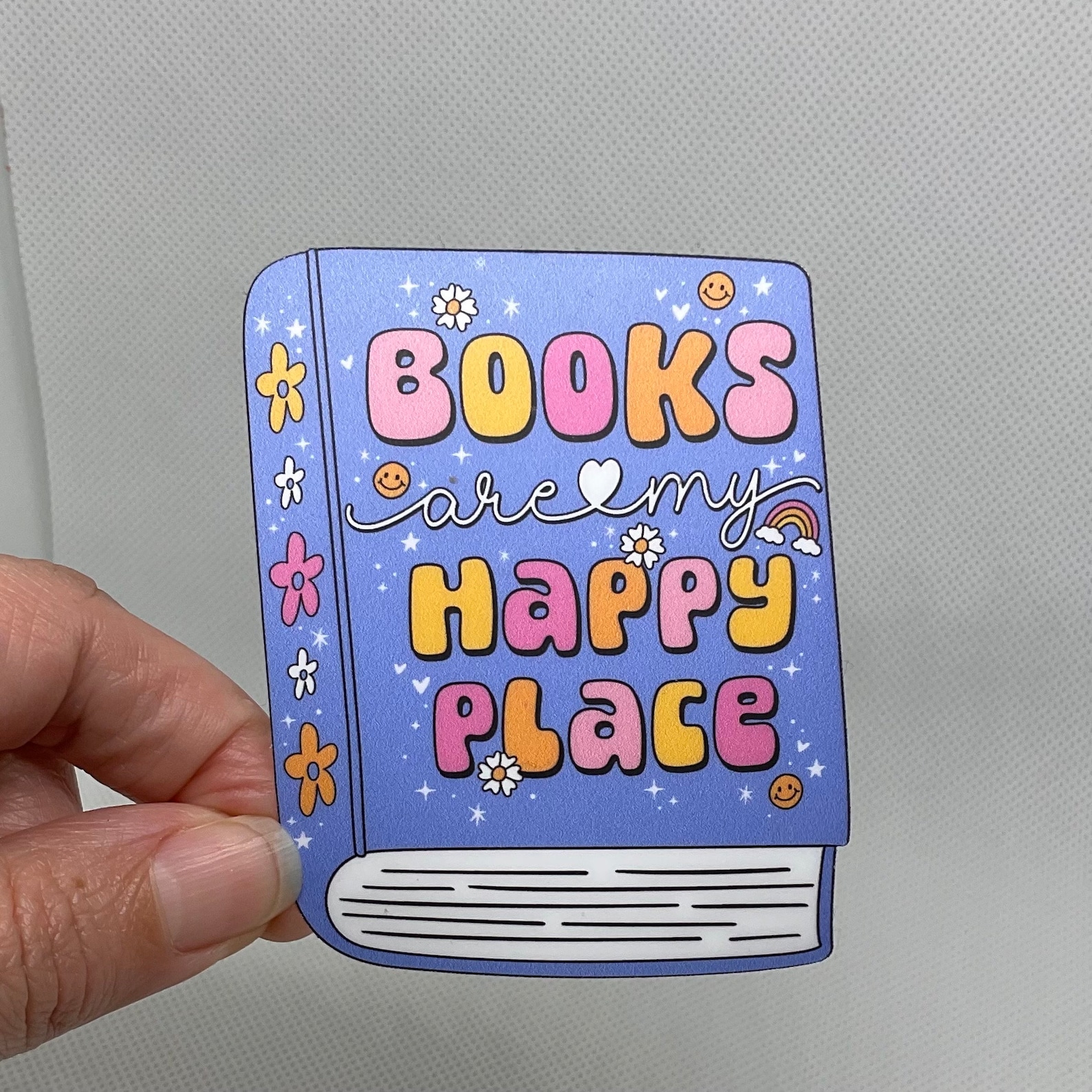 Books Are My Happy Place Vinyl Sticker for Book Lovers, Book Gifts ...
