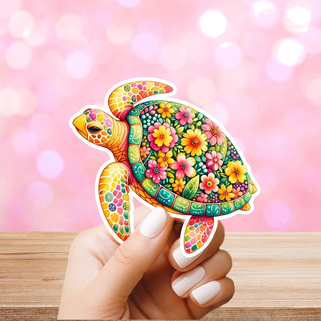 Sea Turtle Stickers, Gifts for Turtle Lovers, Cute Stickers, Ocean ...