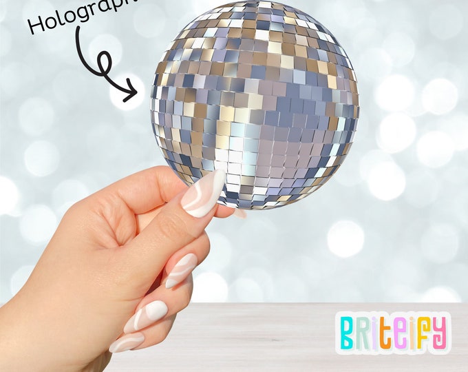 Disco Ball Sticker | Mirrorball Stickers | Ready to Ship | Colorful ...