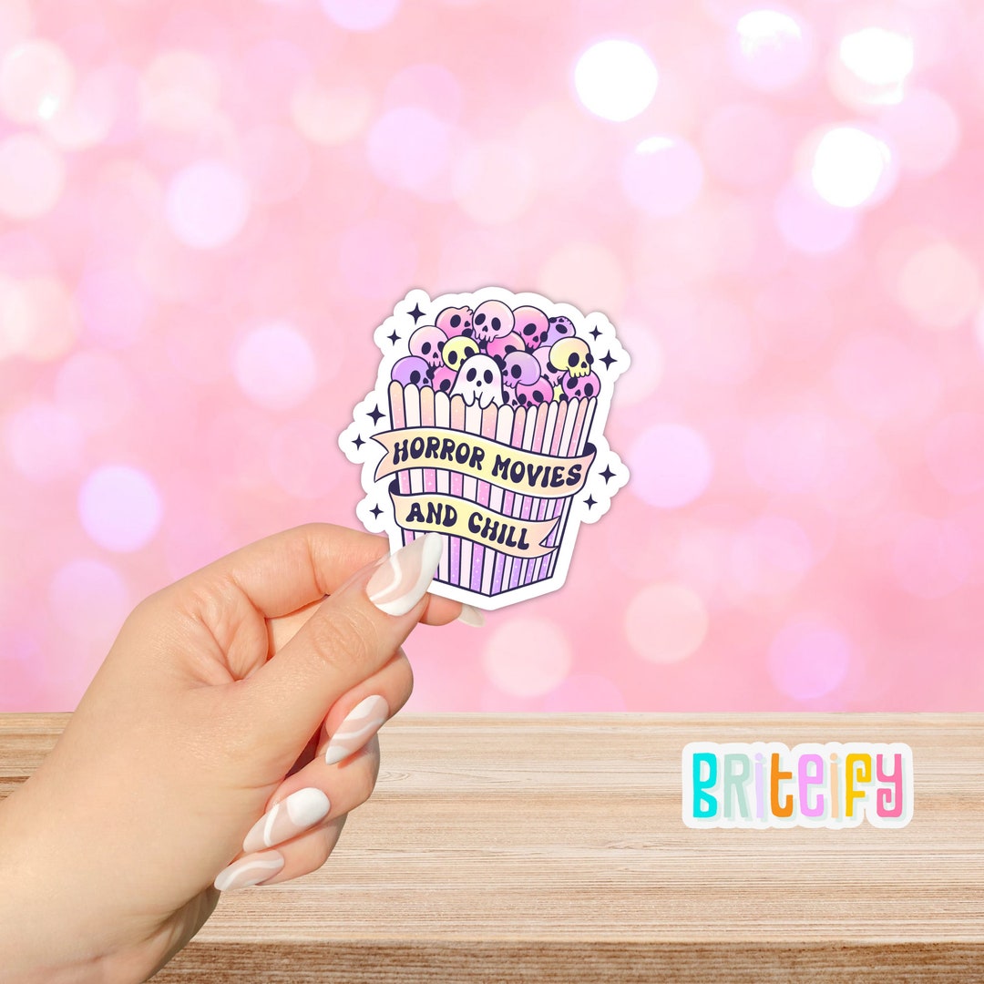 Horror Movies and Chill Sticker for Kindles, E-readers, Bookish Gifts ...