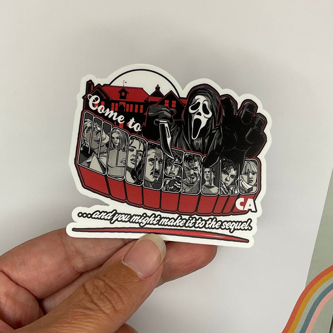 Classic Scream Movie Ghostface Characters Sticker Iconic - Etsy