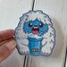 Unique Yeti Holding Yeti Vinyl Decal Waterproof Laptop & - Etsy