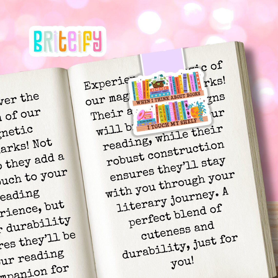 Total Bookworm Magnetic Bookmark for Book Lovers, Gifts for Readers ...
