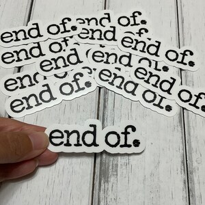 The Finish Line end Of. Vinyl Sticker, Kindle Sticker, Ravenhood, Kate ...