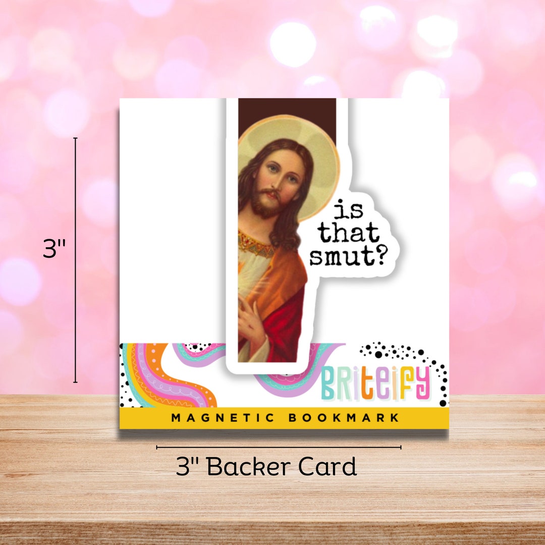 Peeking Jesus Magnetic Bookmark, is That Smut, Book Accessory, Bookish ...