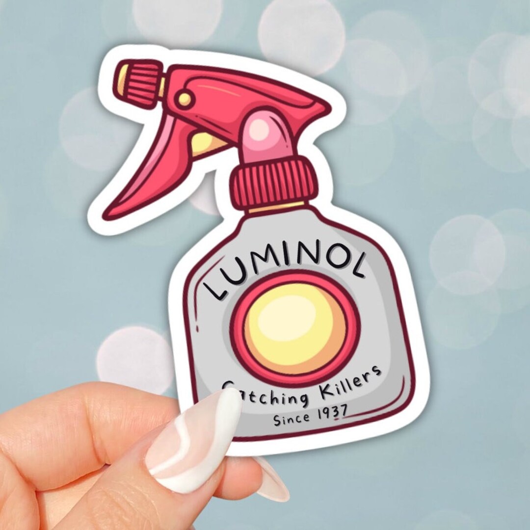 Luminol Spray Bottle Vinyl Sticker for True Crime Junkies, Kindles ...