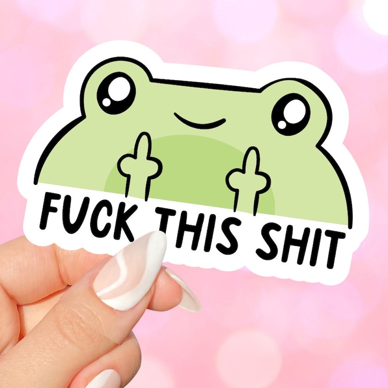 Frog Middle Finger Tshirt - Etsy