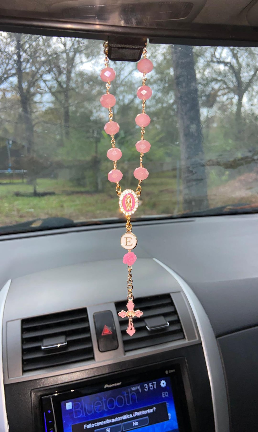 Car Rosary, Personalized Catholic Rosary With Cross and Virgin of ...
