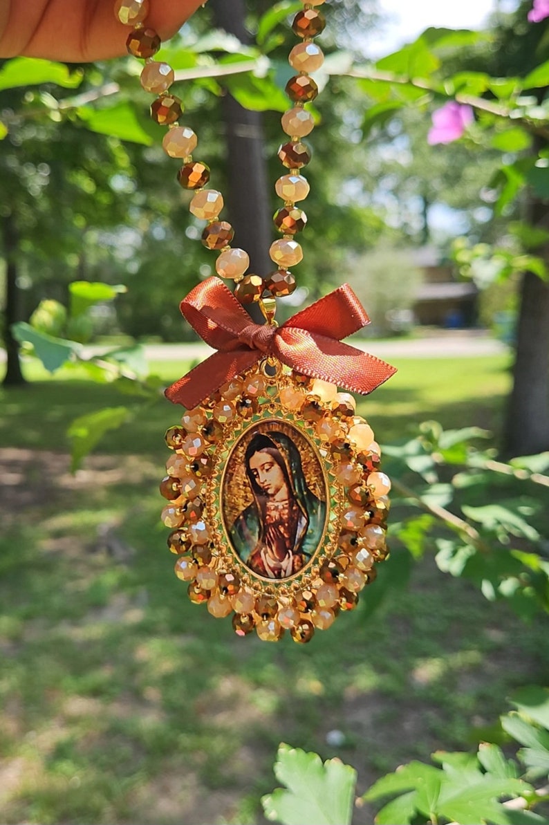 Virgin Mary Car Charm,car Decoration, Car Accessories, Rearview Mirror ...