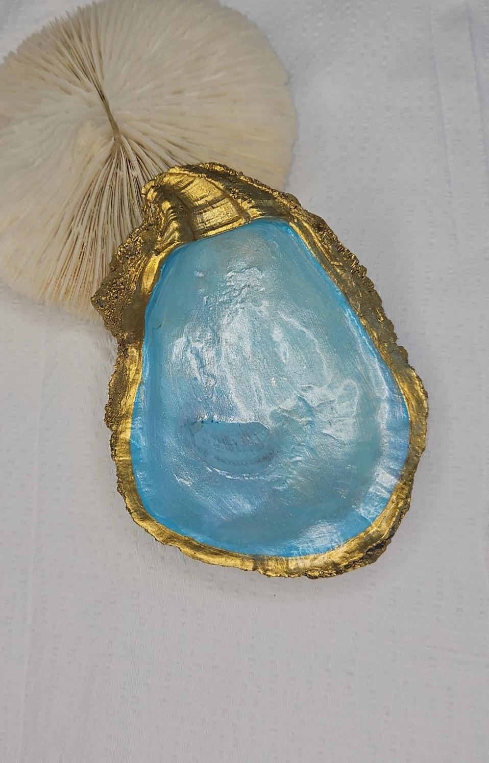 Sky-oyster Shell Trinket Dish,oyster Shell Ring Bridal,gift for ...