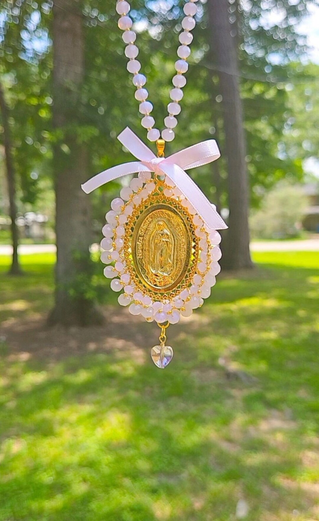 Virgin Mary Car Charm,car Decoration, Car Accessories,rear View Mirror ...