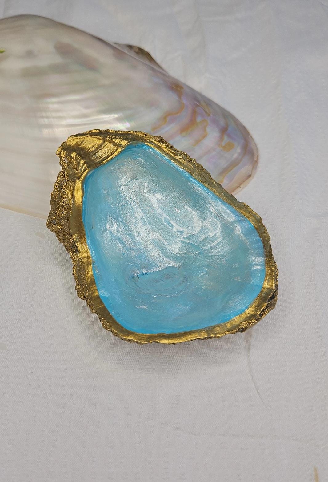 Sky-oyster Shell Trinket Dish,oyster Shell Ring Bridal,gift for ...