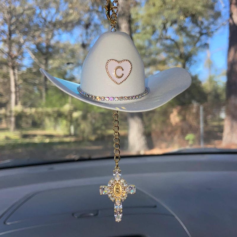 Custom Western Car Charm - Etsy