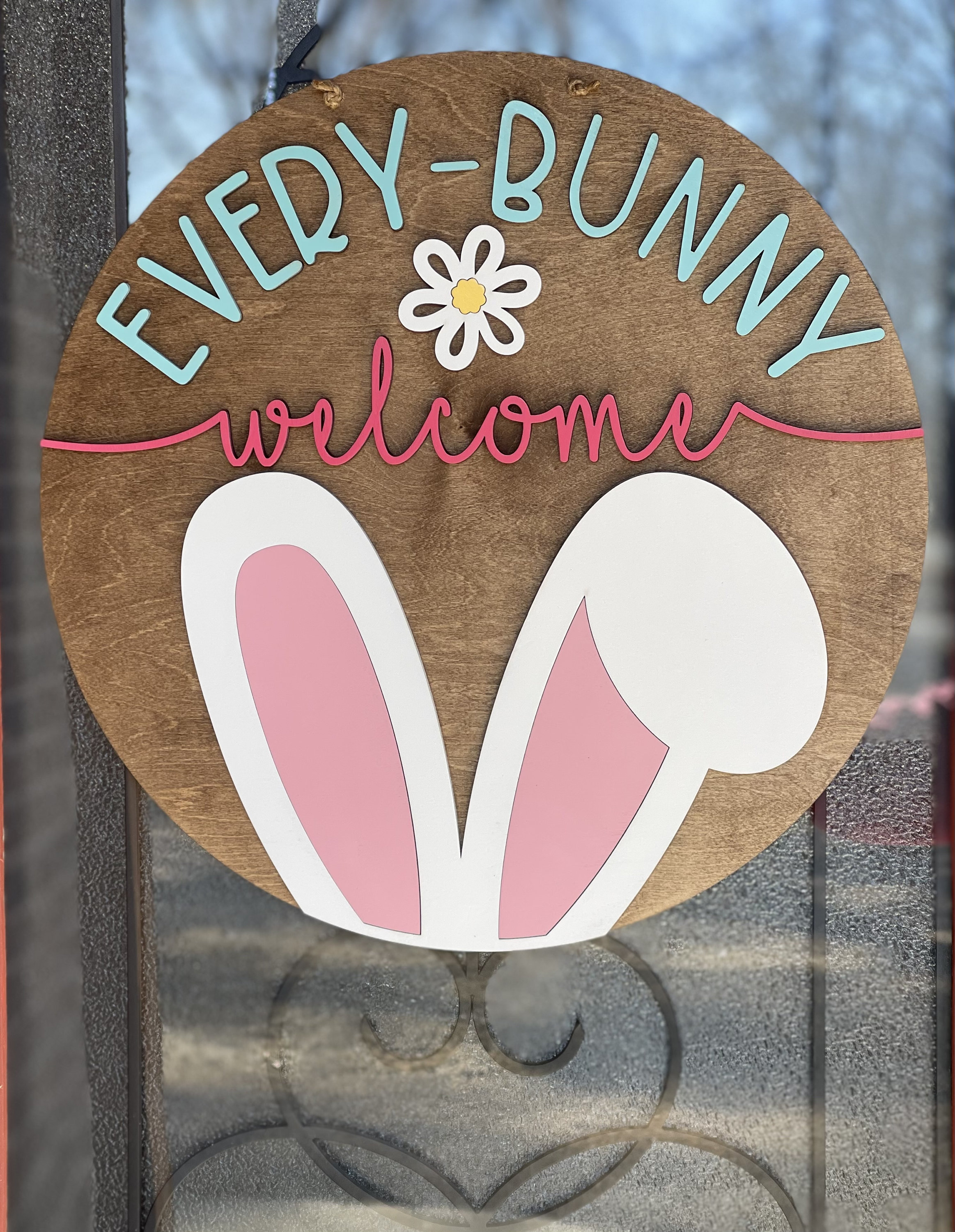 Every Bunny Welcome Door Sign - Etsy