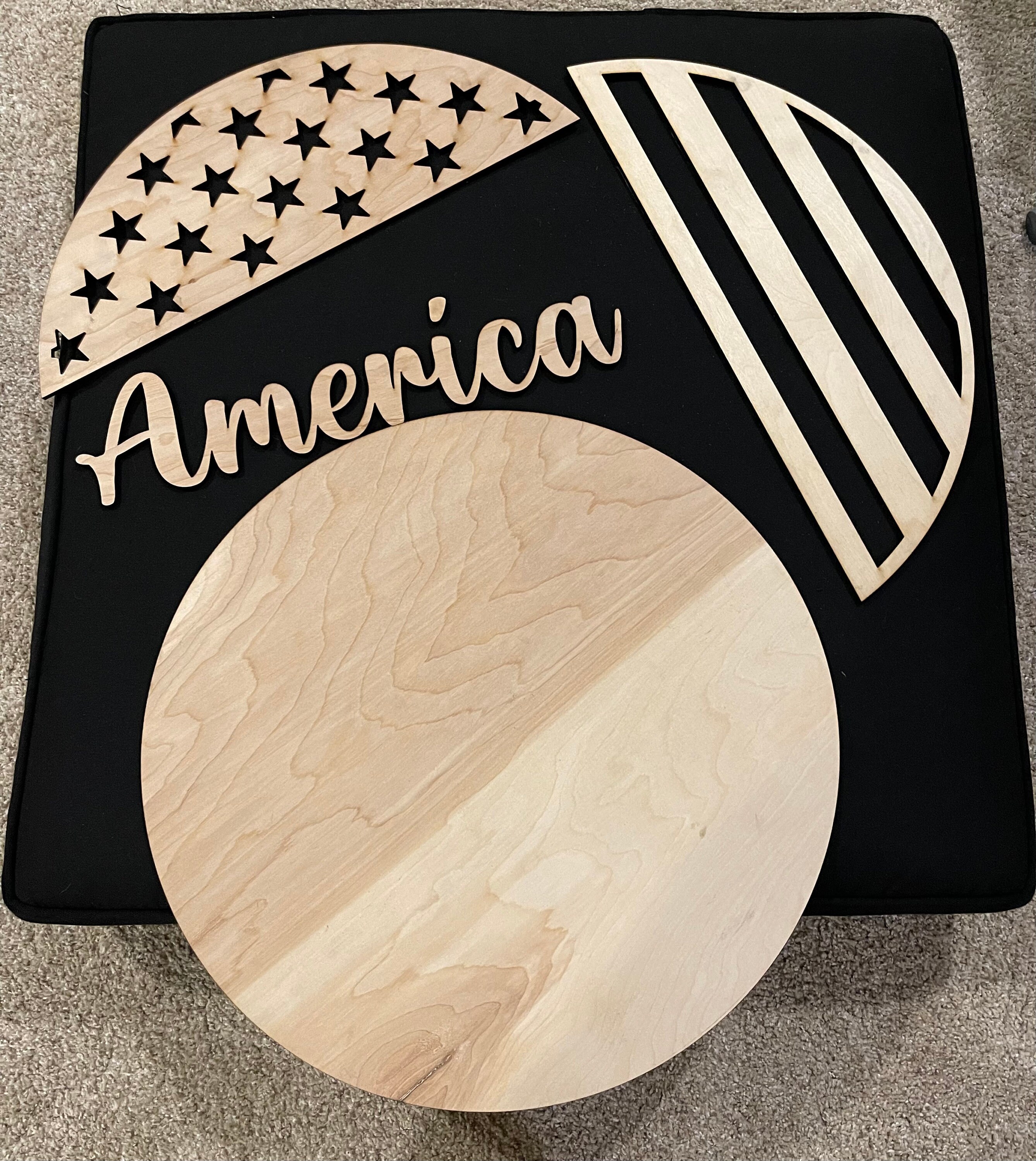 DIY American Flag Door Sign, Patriotic Door Sign, Stars and Stripes ...