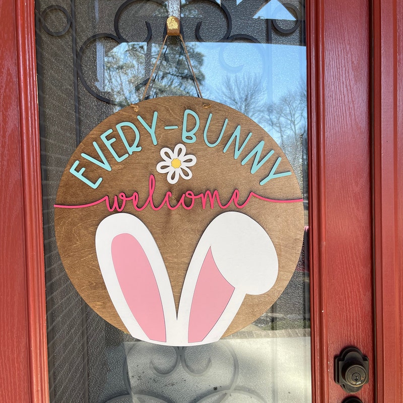 Bunny Door Hanger - Etsy