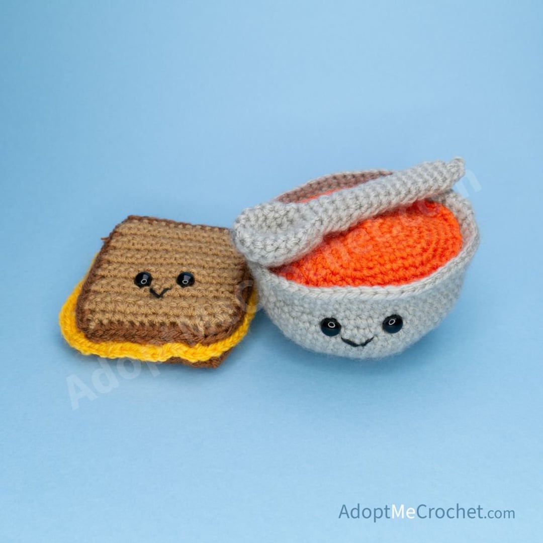 Better Together Grilled Cheese and Tomato Soup Crochet Plush Amigurumi ...