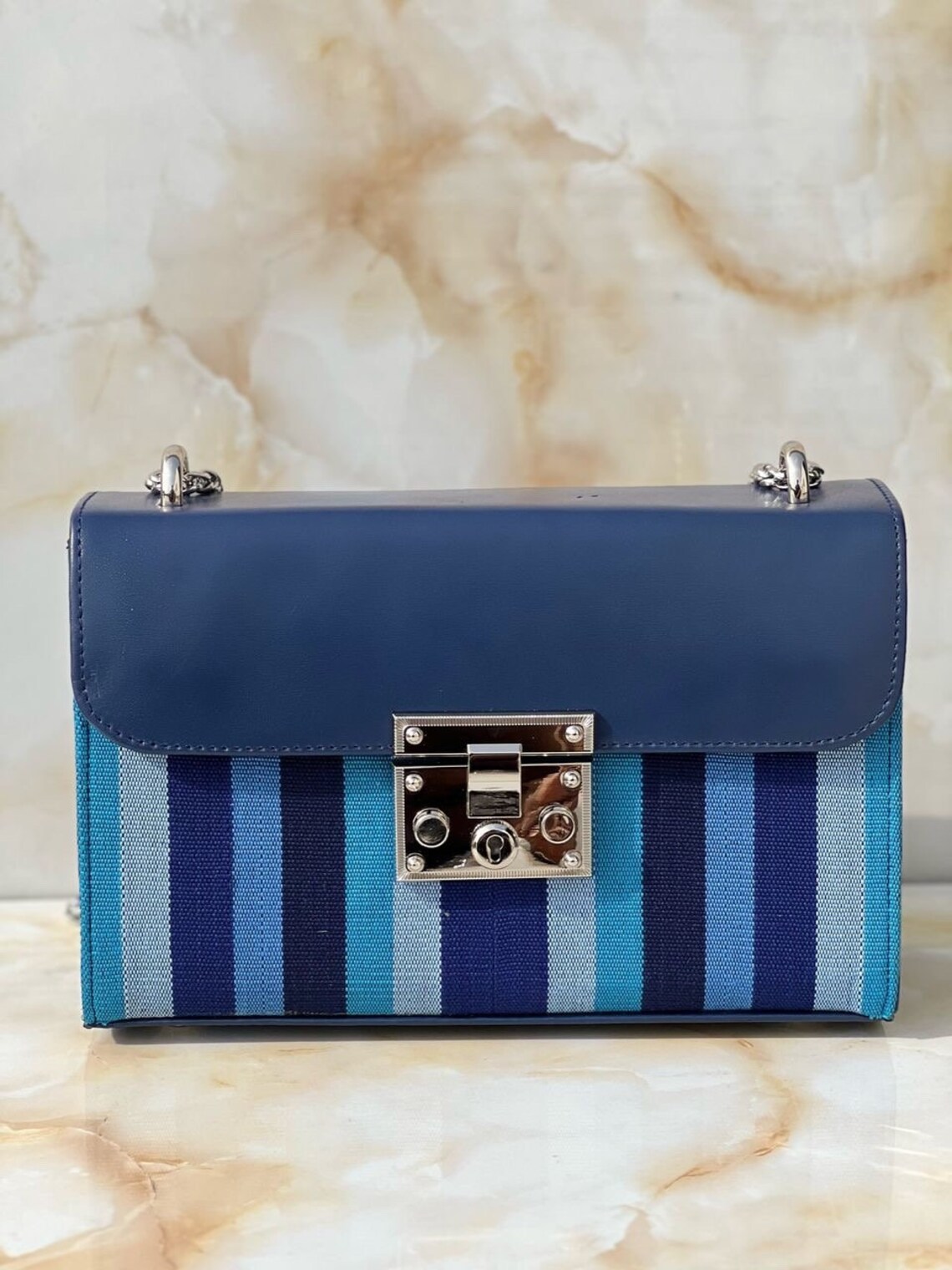 Julia Leather Aso-oke Bag - Etsy