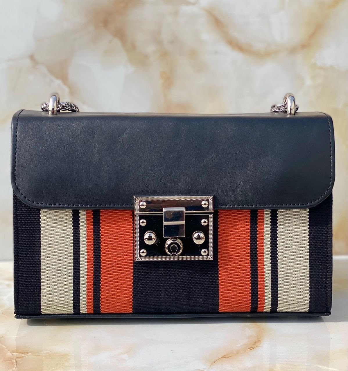 Julia Leather Aso-oke Bag - Etsy