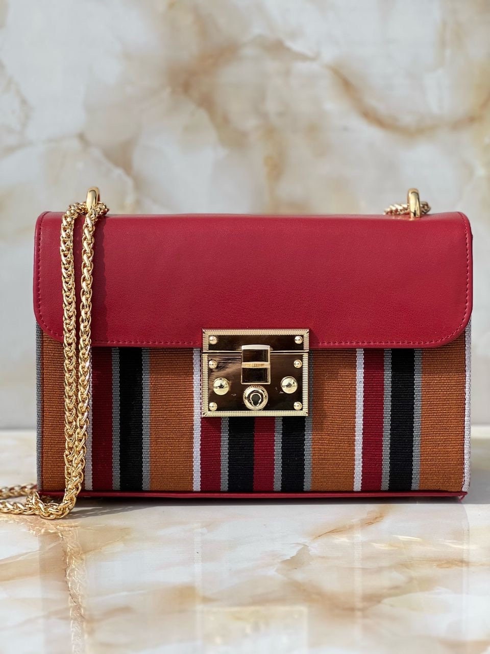Julia Leather Aso-oke Bag - Etsy