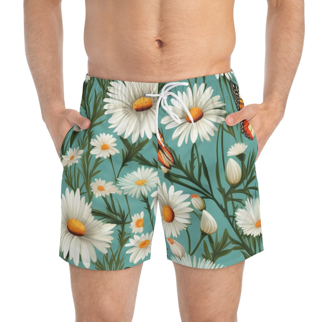 Butterfly Daisy Swim Trunks - Etsy