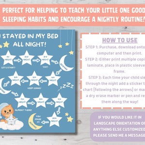 Printable Kids Sleep Reward Chart Cat Star Moon Sleeping - Etsy Australia