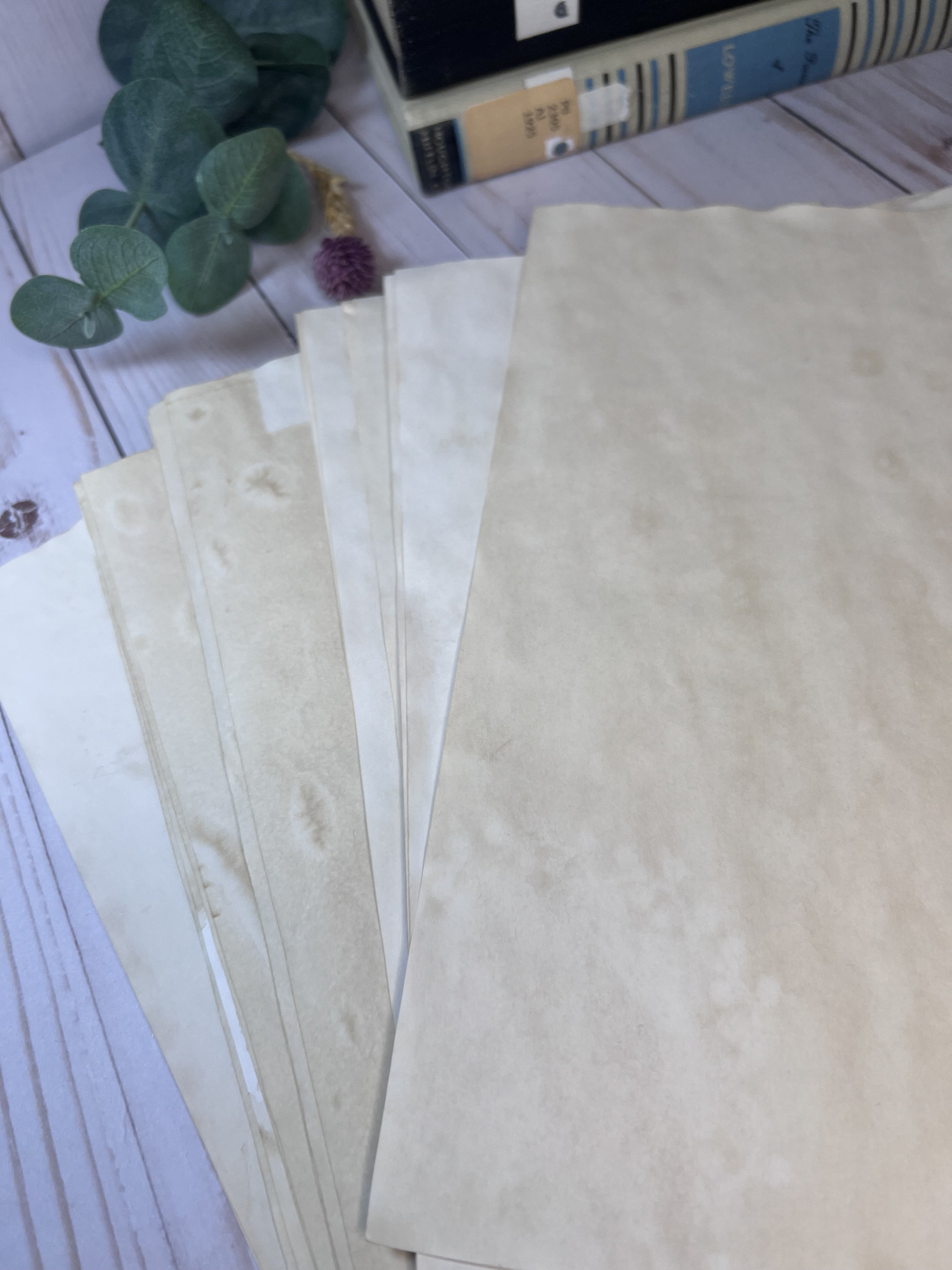 Coffee-dyed Paper Pack - Etsy