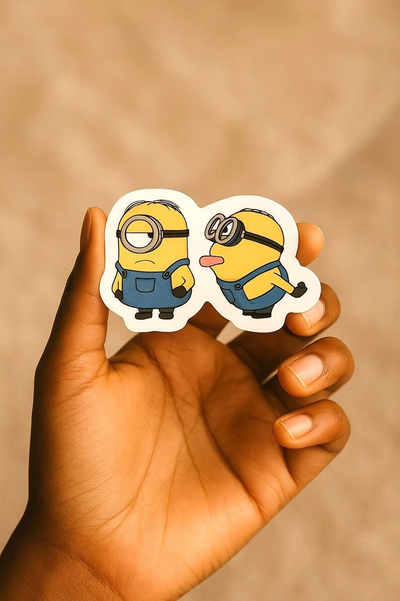 Funny Minions Sticker | Minions DIY | Cute and Funny Sticker for Laptop ...
