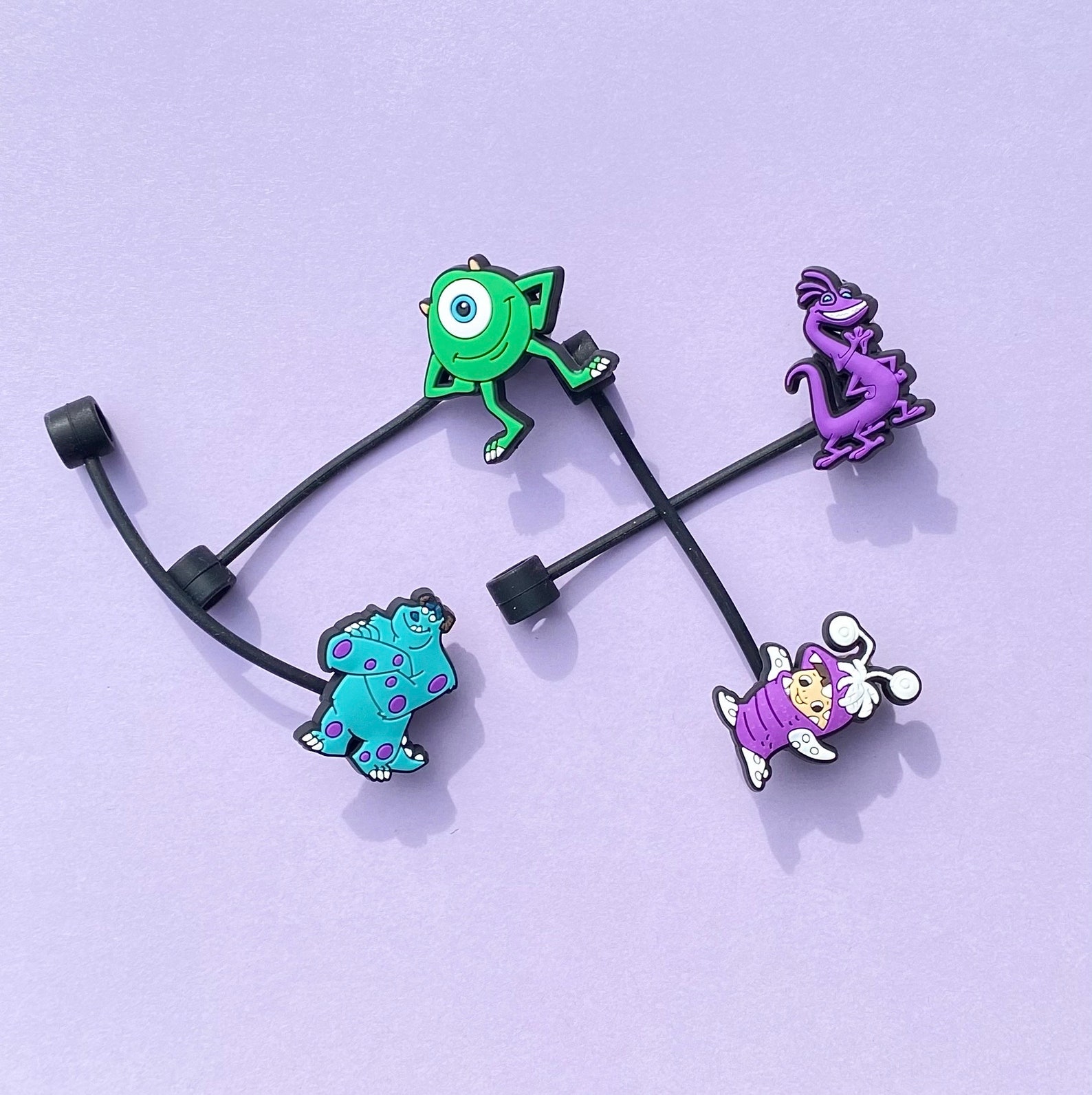 Straw Monster Inc Topper Charms Monster Straw Charms Cute - Etsy