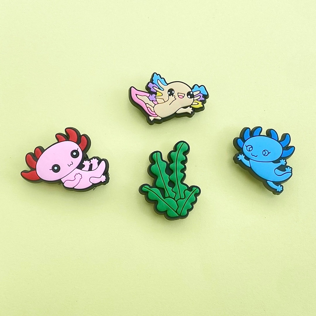 Axolotl Shoe Charms - Amphibian Animal Shoe Charms - Salamander Shoe ...