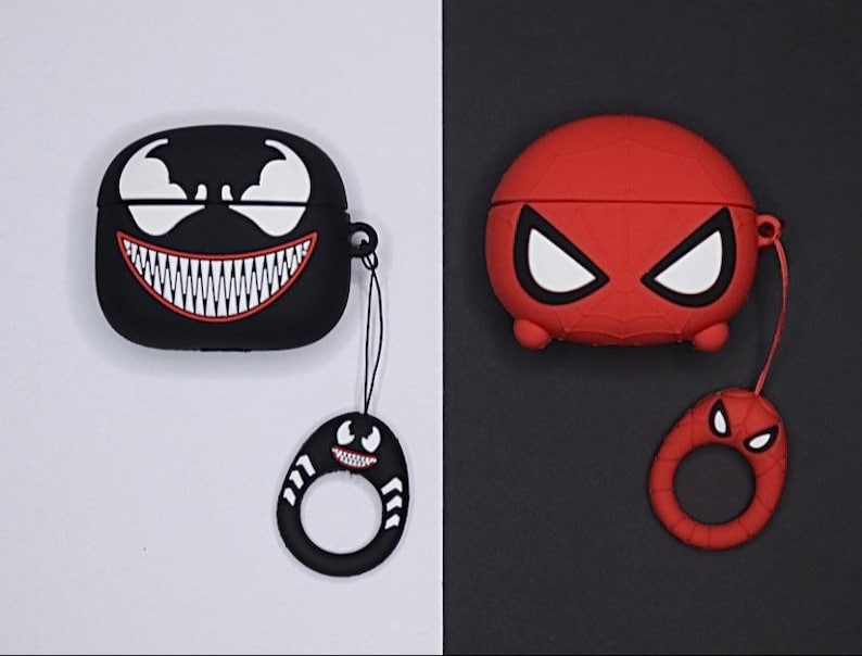 Spider-man and Venom Inspired Airpod Case Stylish Airpodcase - Etsy