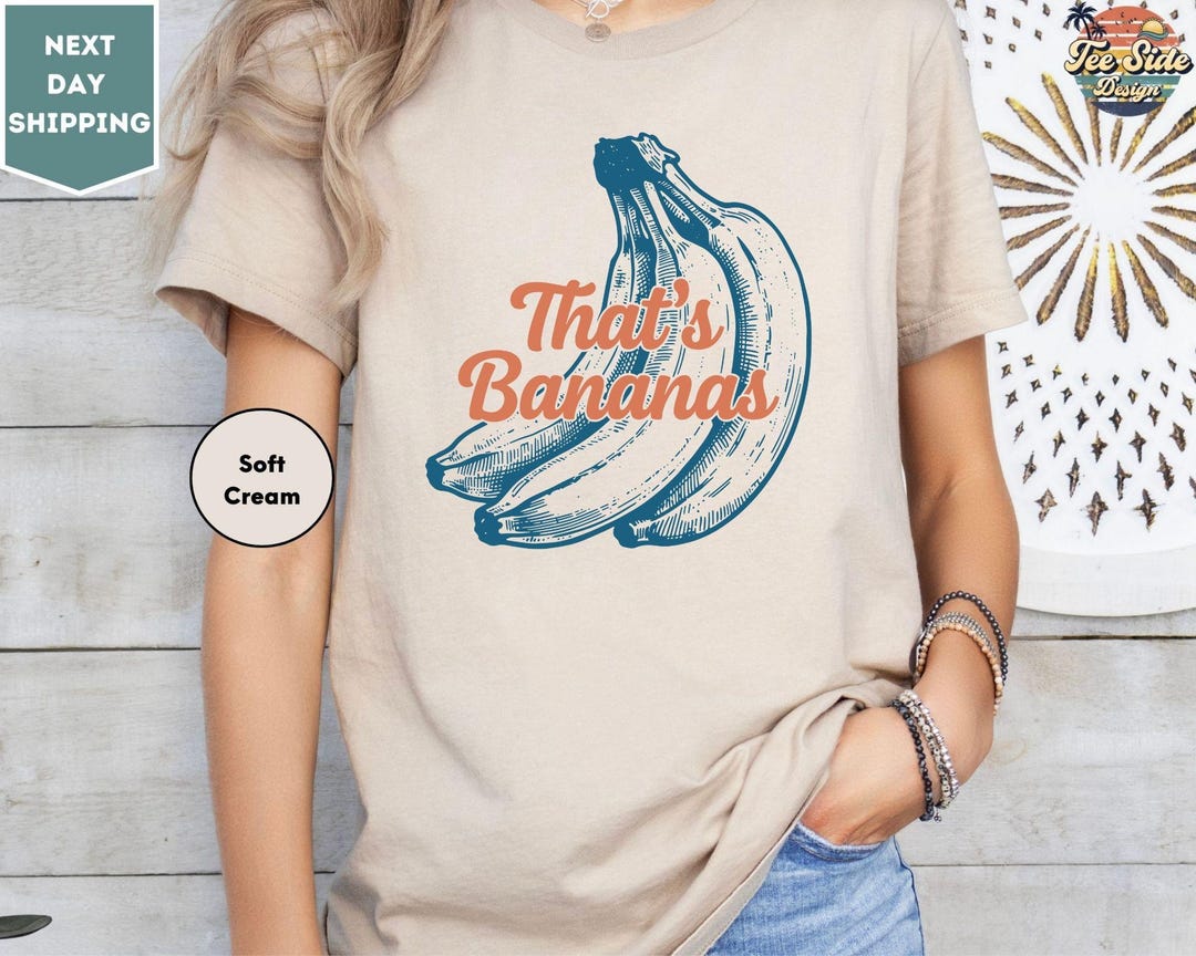 Banana Shirt, Fruit Shirt, Funny Banana Shirt, Retro Graphic Tee ...