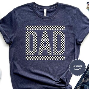 Checkered Dad Shirt, Race Lover Dad Gift, Racing Dad Tee, Cars Dad Tee ...