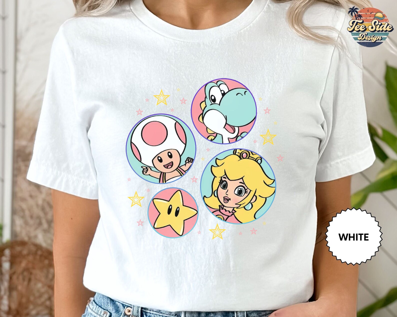 Mario Princess Girls Shirt, Princess Peach Mario Shirt, Princess Peach ...