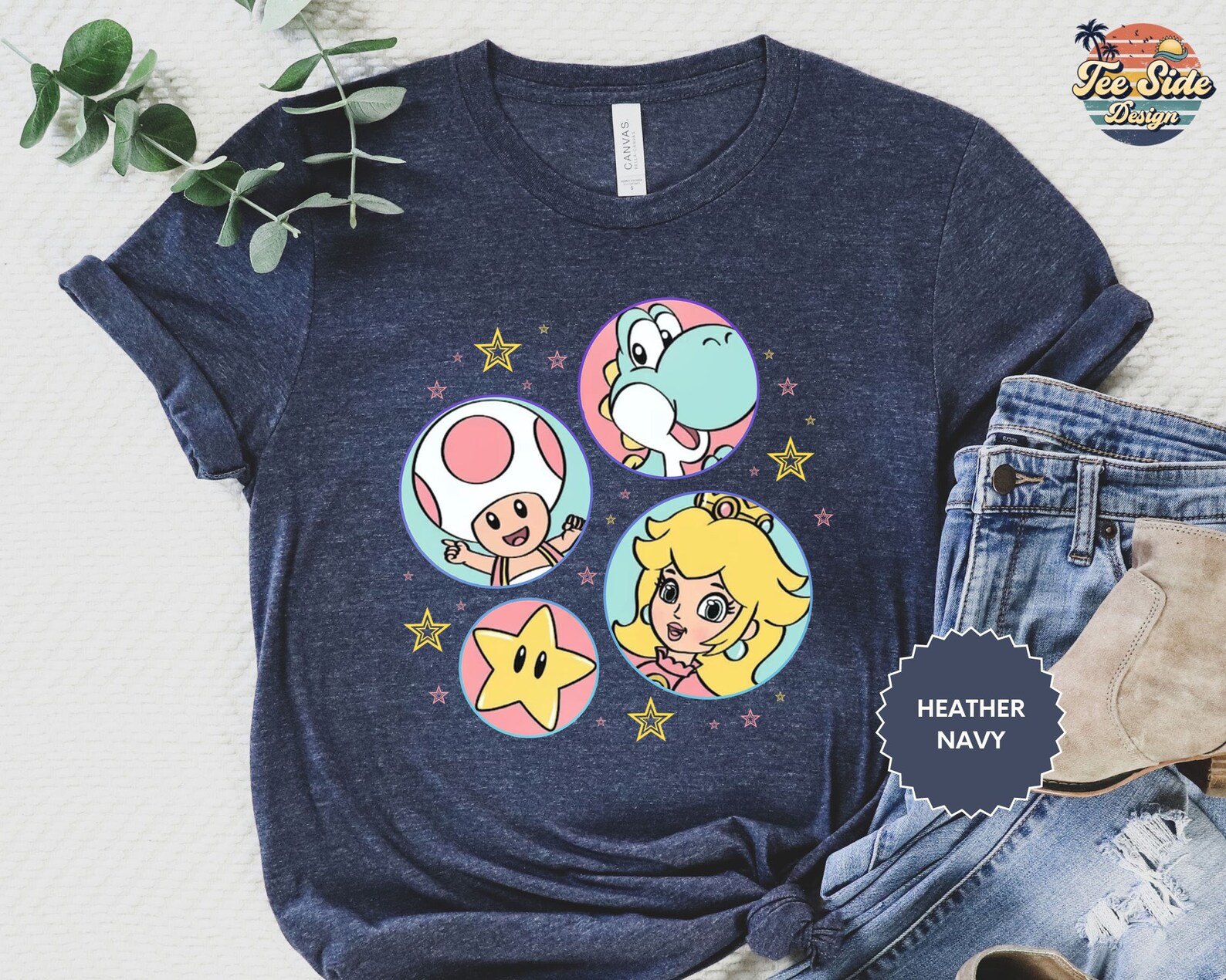 Mario Princess Girls Shirt, Princess Peach Mario Shirt, Princess Peach ...
