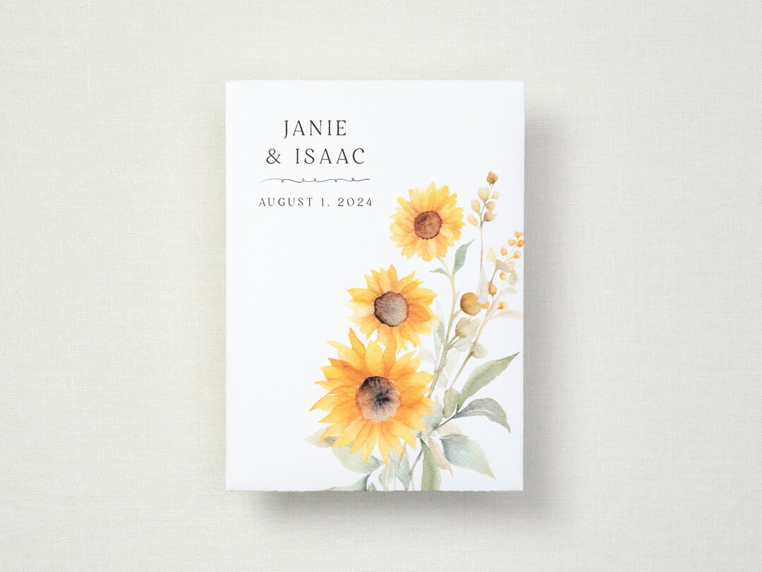 Sunflower Seed Packet With Seeds Included, Personalized Sunflower Seed ...