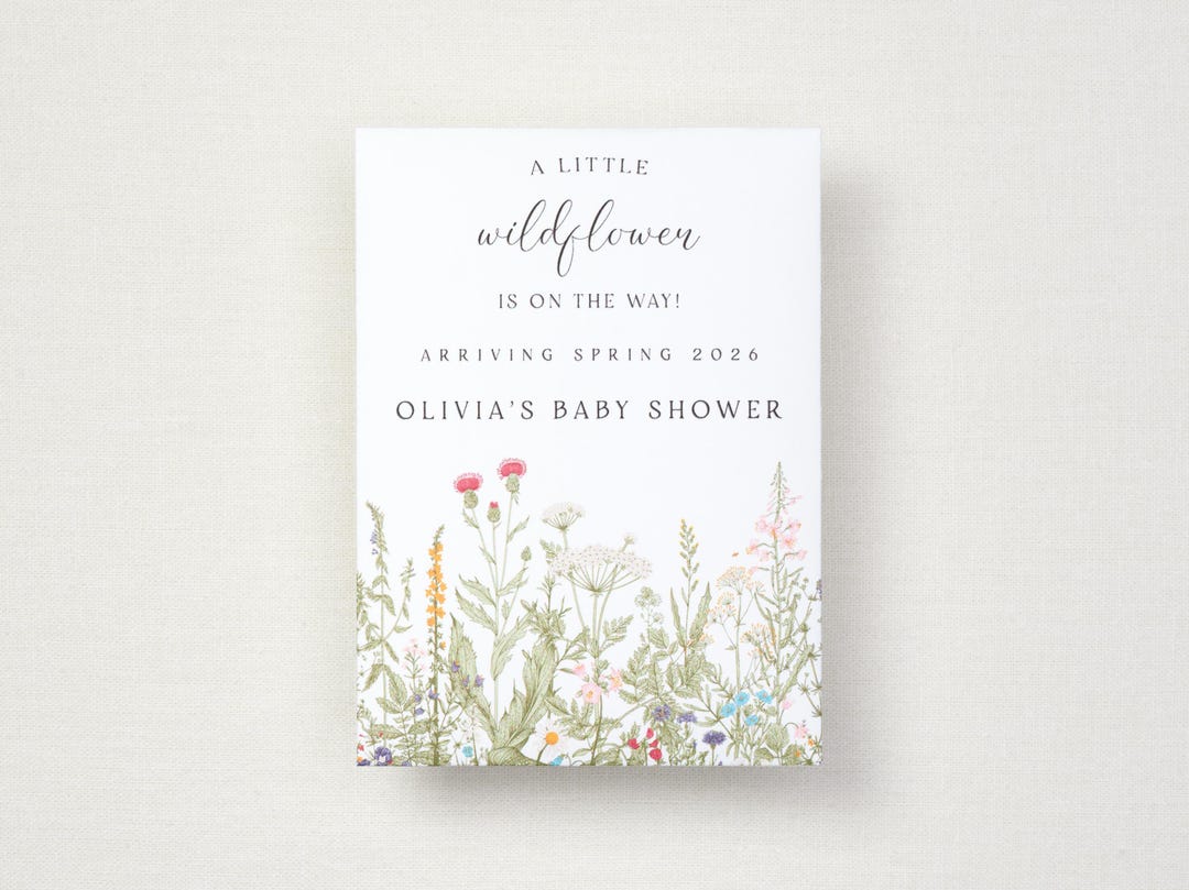 Personalized Wildflower Seed Packet Baby Shower Favor - Etsy