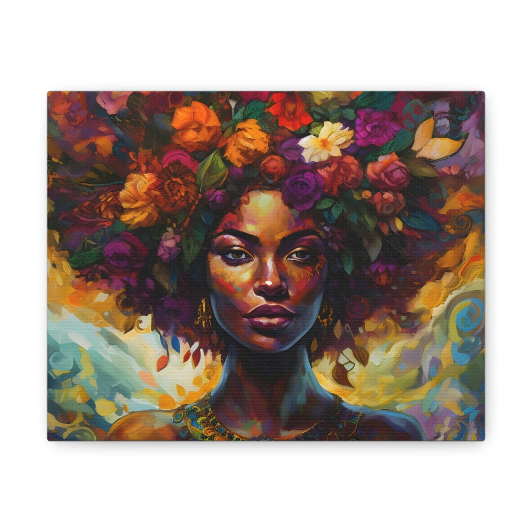 African Goddess African Art Canvas - Etsy