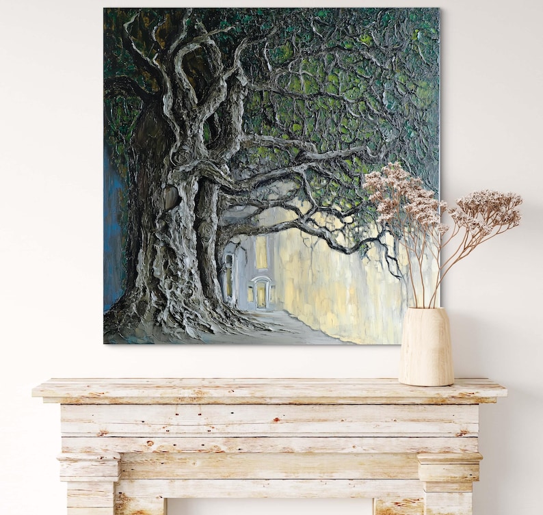 Majestic Old Tree Digital Art - Instant Download | Large Canvas Prints ...