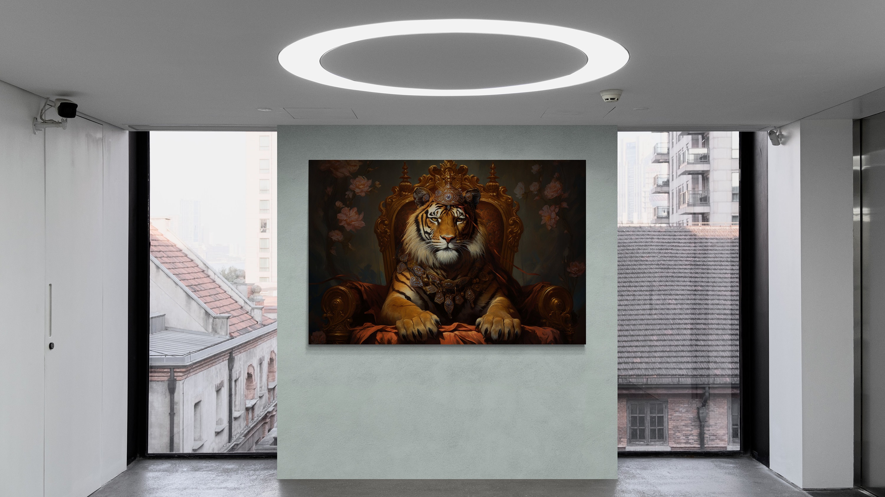 Tiger King Wall Art High Quality Digital Download: Crowned Tiger on ...