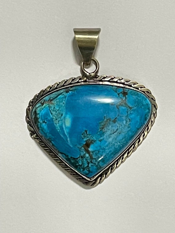 RARE Bisbee Turquoise Set, Sterling Silver, Handmade - Gem