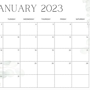 2023 Simpleaussie Eucalyptus Calendar - Etsy